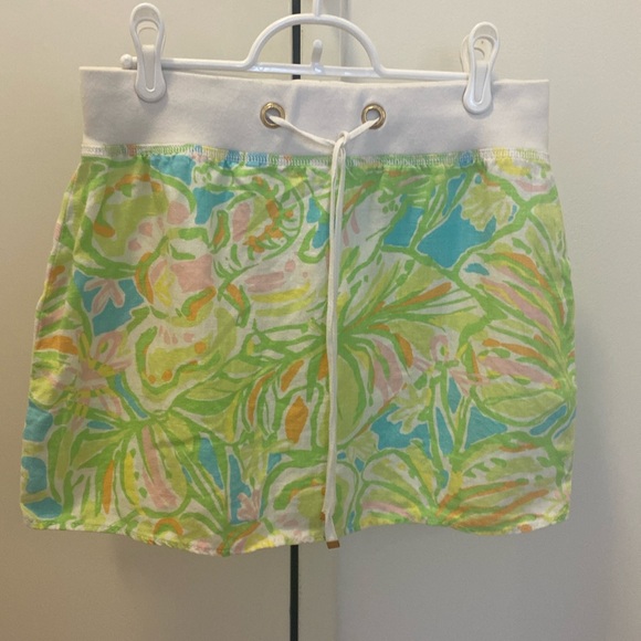 Lilly Pulitzer | Skirts | Lilly Pulizter Linen Drawstring Skirt | Poshmark
